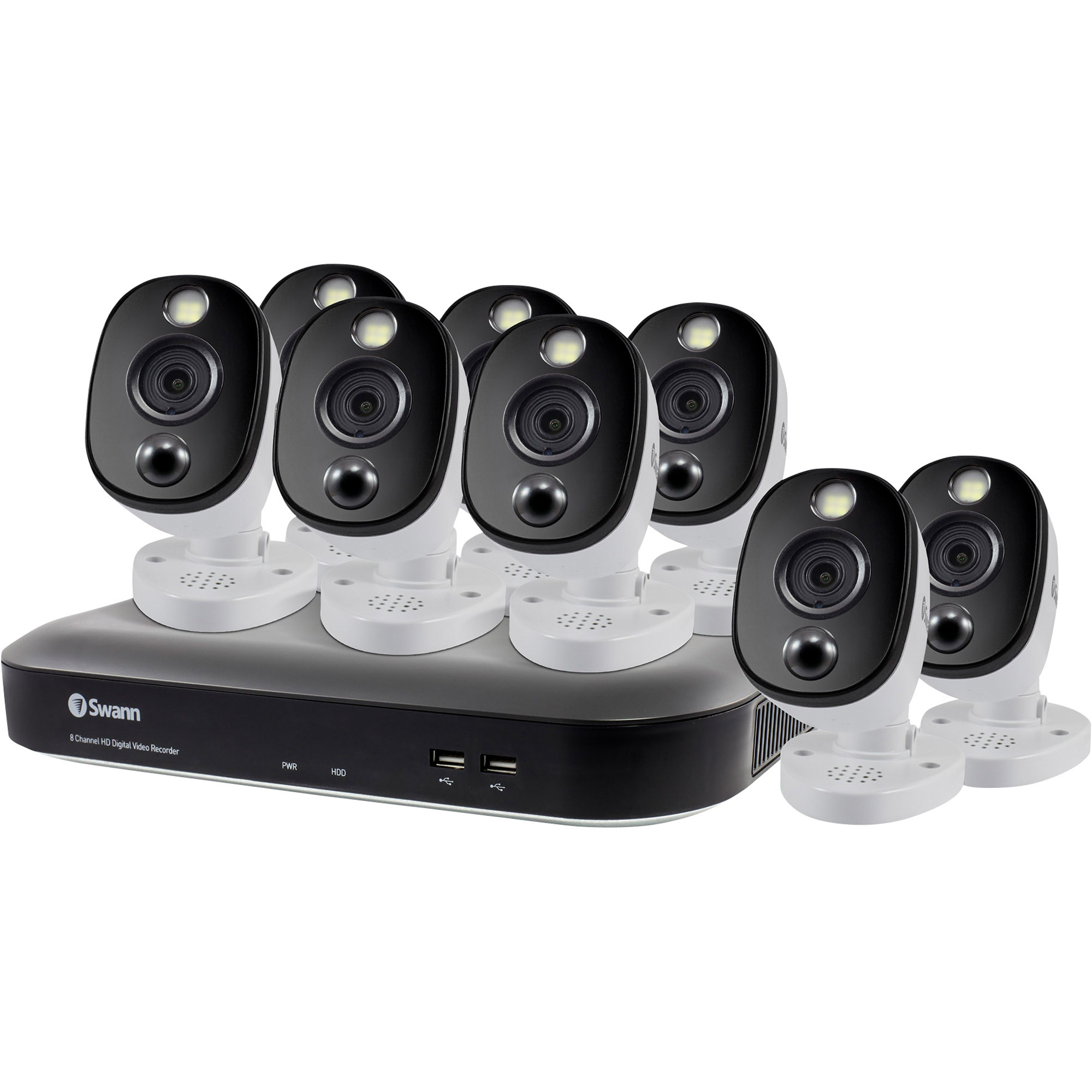 Swann Communications 4K Ultra HD DVR Security System — 16 Channels, 8 Cameras, 2TB Hard Drive ...